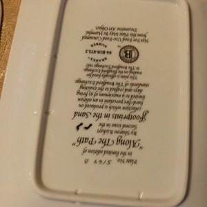 Footprints in the Sand by Sharon Rickert 1997 Bradford Exchange Plates ...