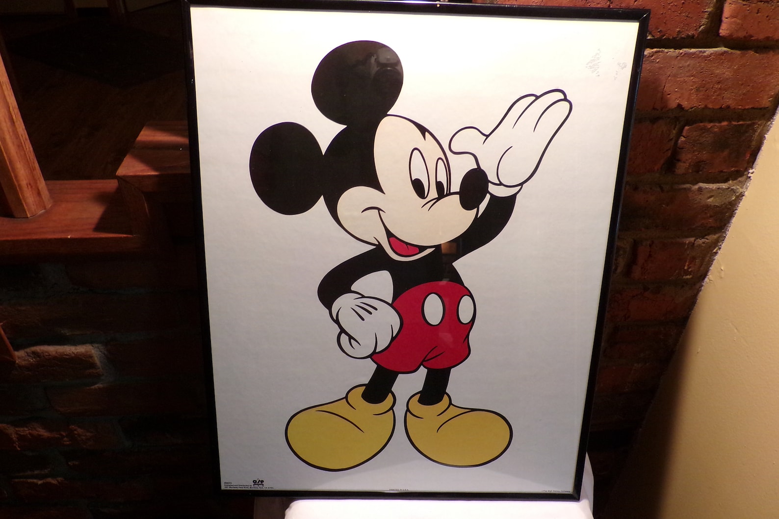Vintage 1970s Disney Classic Pose MICKEY MOUSE Large Poster - Etsy