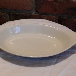 Hall Au Gratin Baking Dish 528 Restaurant Type BROWN GLAZE Tab Handles ...