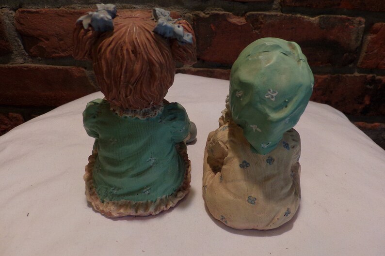 Vintage Baby Figurines Hand Painted Baby Room Décor Unique | Etsy