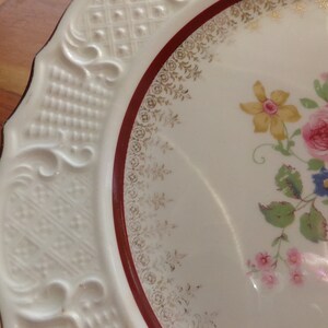 1930s Washington Colonial Porcelain Dishes, RARE Porcelain Red Band/22k ...