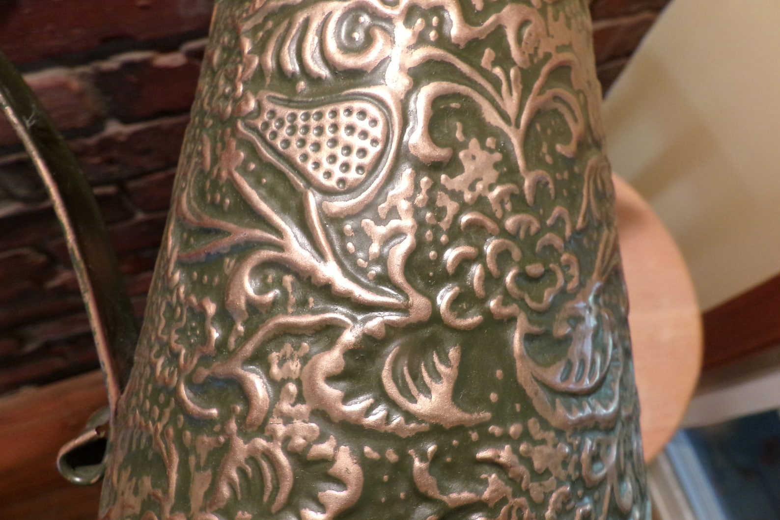 Vintage Tin Ware Metal Pitcher Embossed Tin Pitcher Vintage - Etsy