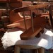 Vintage Wood Biplane, Wood Plane, Airplane Made of All Wood, Bi-wing ...