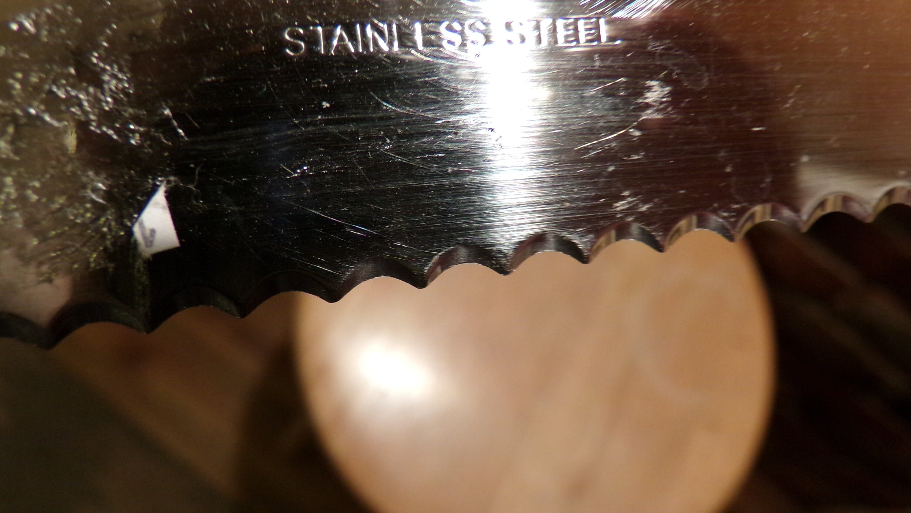 Vintage stainless steel wood handle bread knife wood handle | Etsy