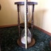 Vintage Blenko Hourglass, Blown Glass, Wood, 24” Floor Model - Etsy