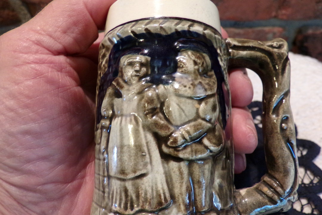 Vintage German Blue Mini Beer Stein, 1960's 4" Colonial Style Little ...