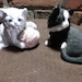 Vintage Cat Figurine Stone Critters Grey 1988 W/ Pink Yarn Ball, Grey ...