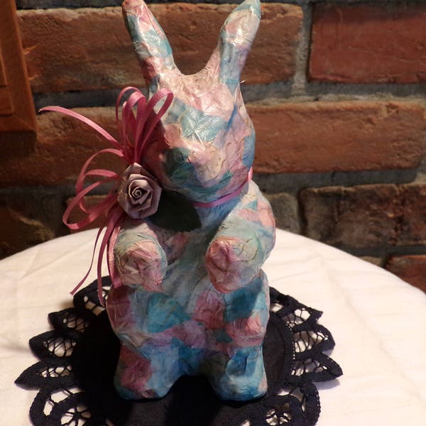 Paper Mache Bunny - Etsy
