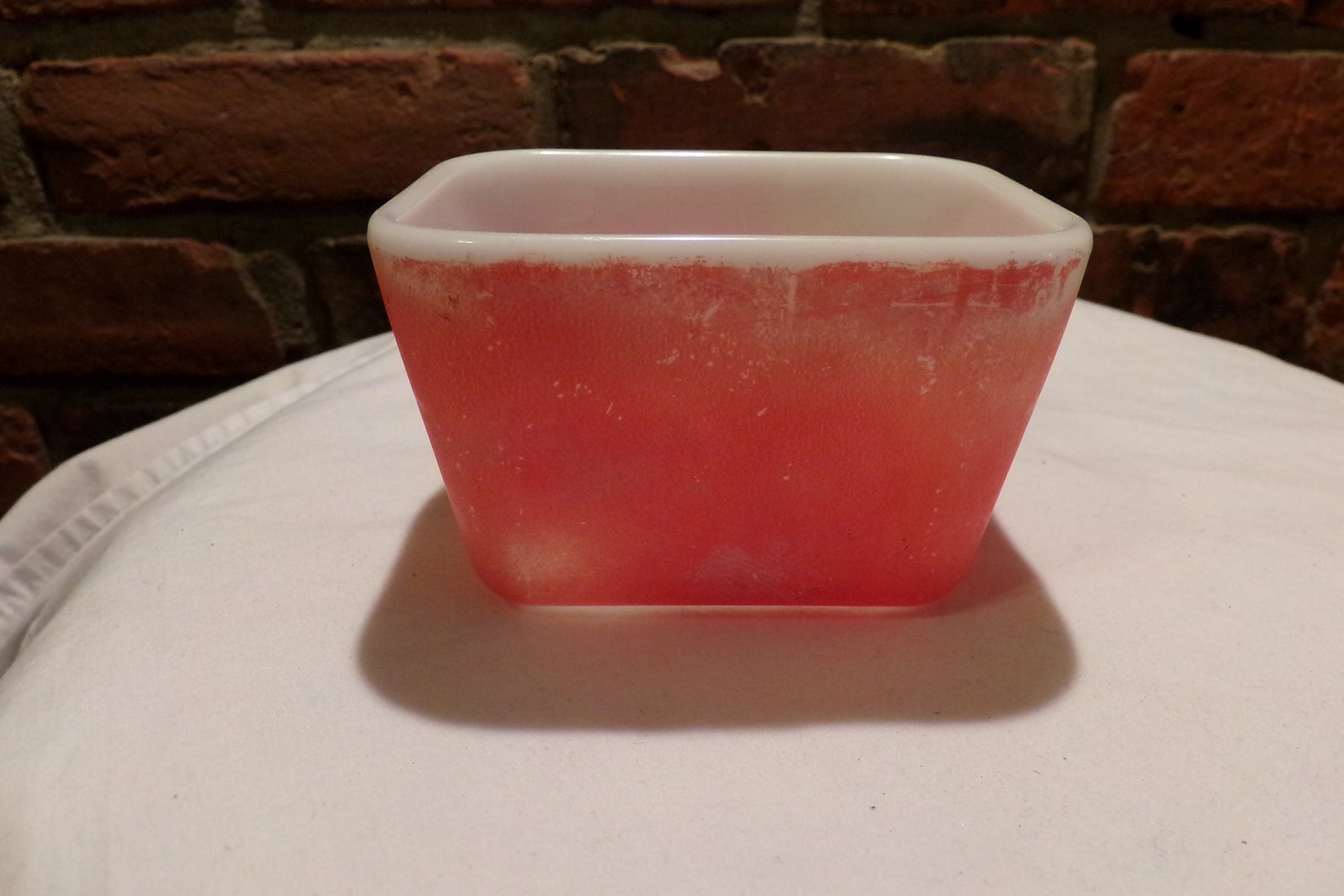 Vintage Pyrex 501-B Red Primary Color Refrigerator Dish - Etsy