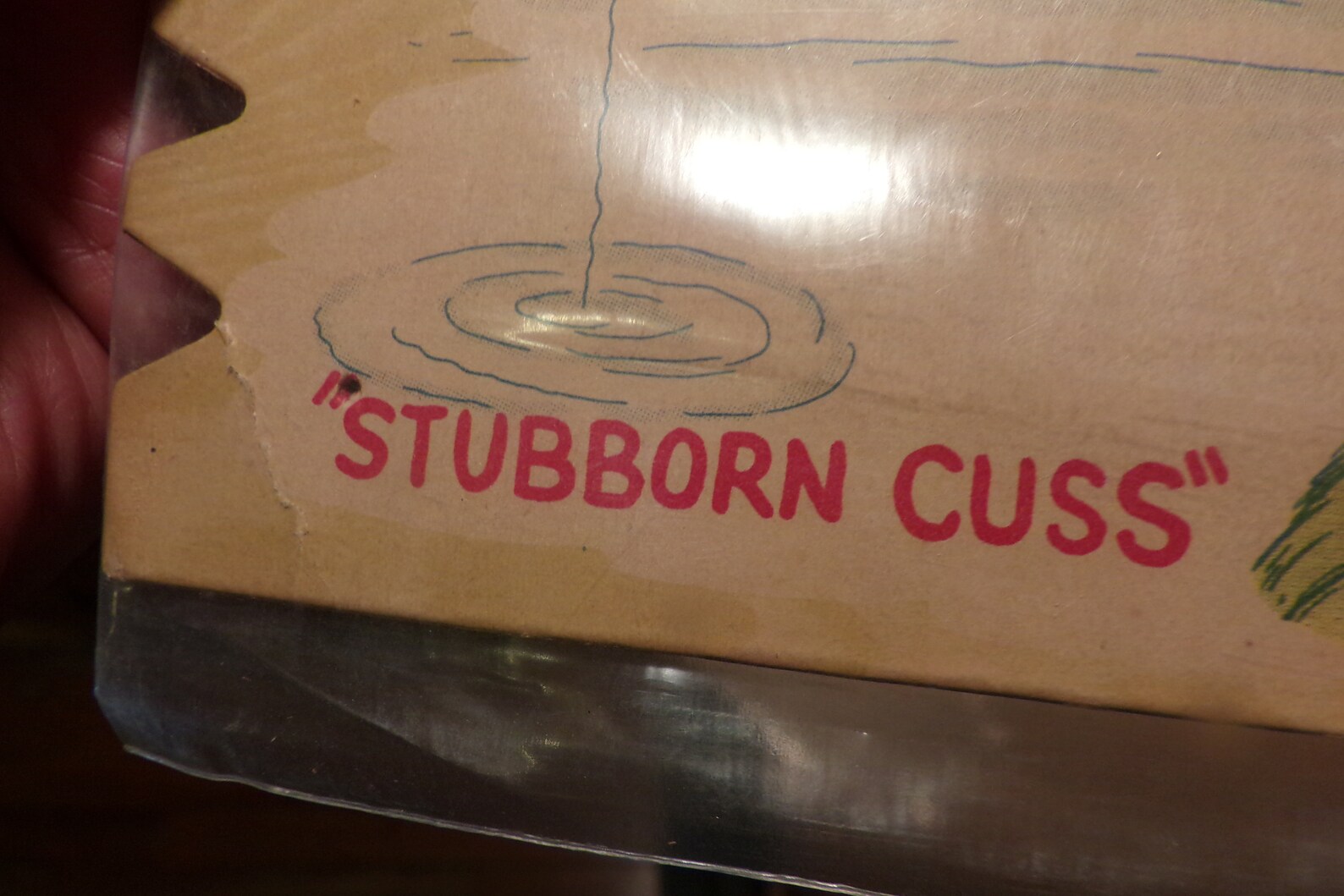 Vintage Komic Kard Komik Kard Plak Postcard Stubborn Cuss - Etsy