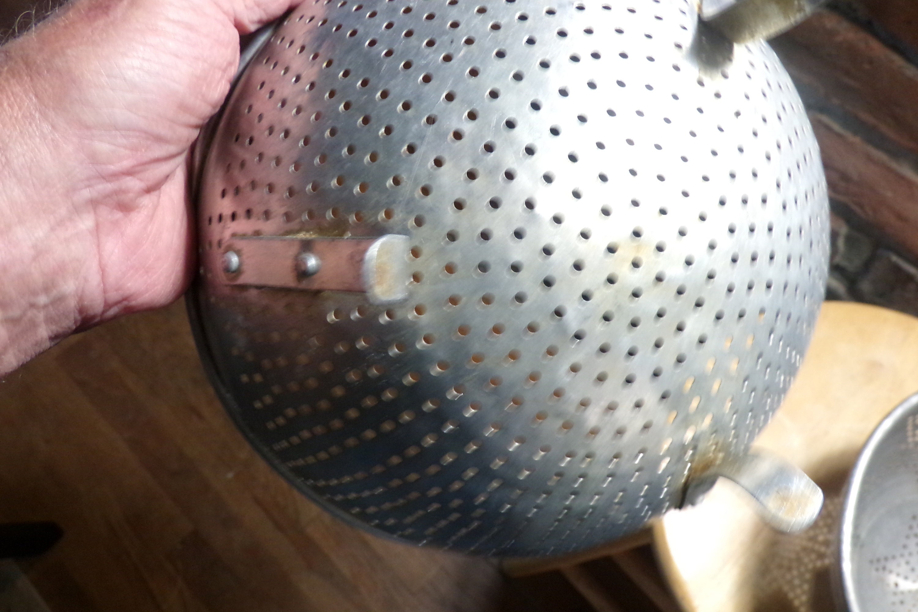 Vintage Aluminum Footed Colander Rustic Farmhouse Kitchen - Etsy