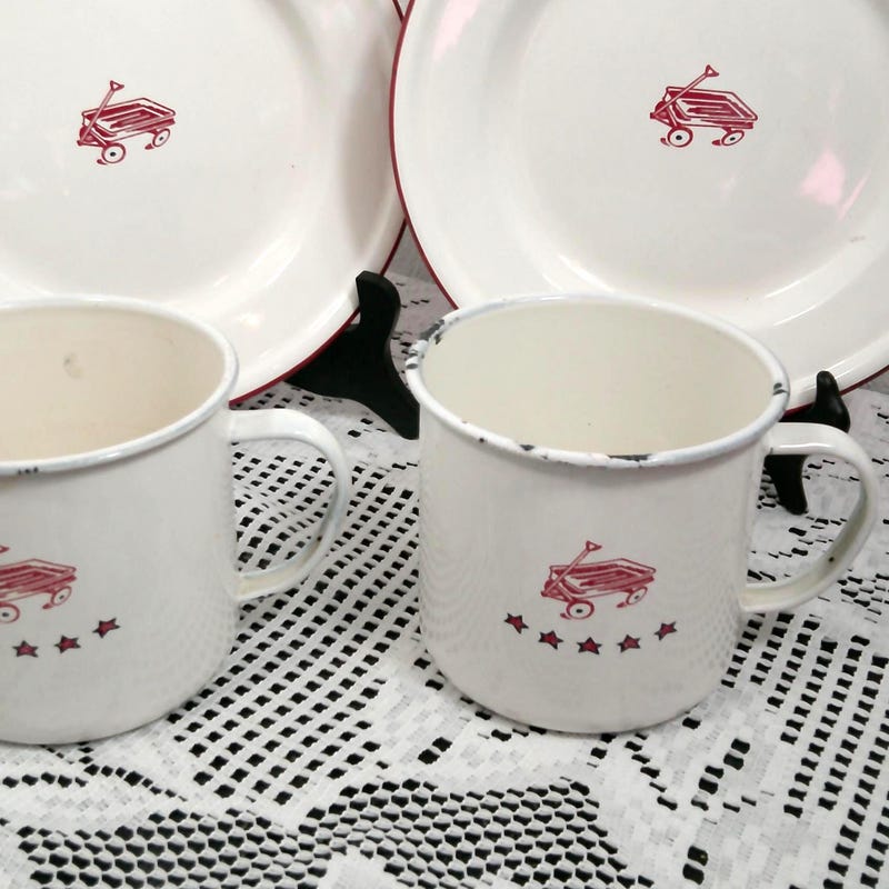 Enamelware Set - Etsy
