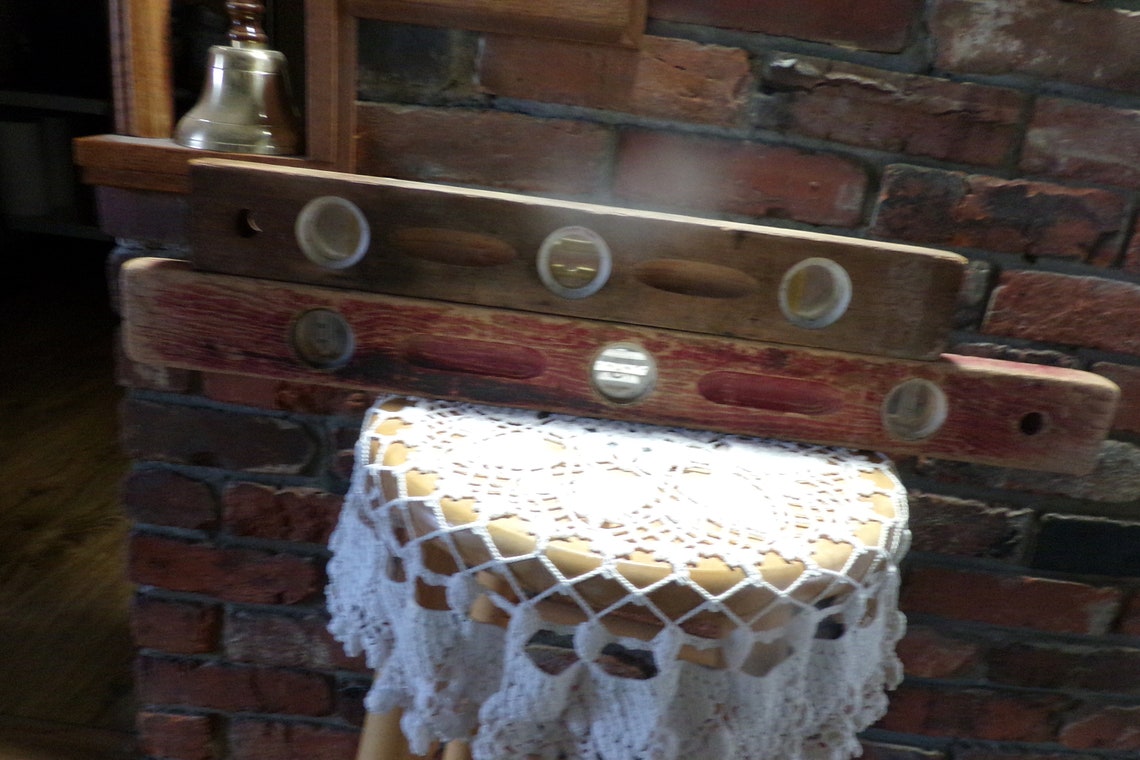 Primitive Wood Levels Antique Wood Level Craftsman Décor - Etsy