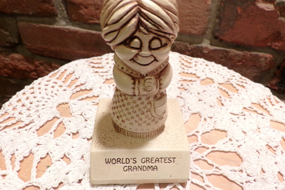 Vintage Grandma Gift, 1972 USA Paula 5 Plastic Molded Figurine W-246 ...