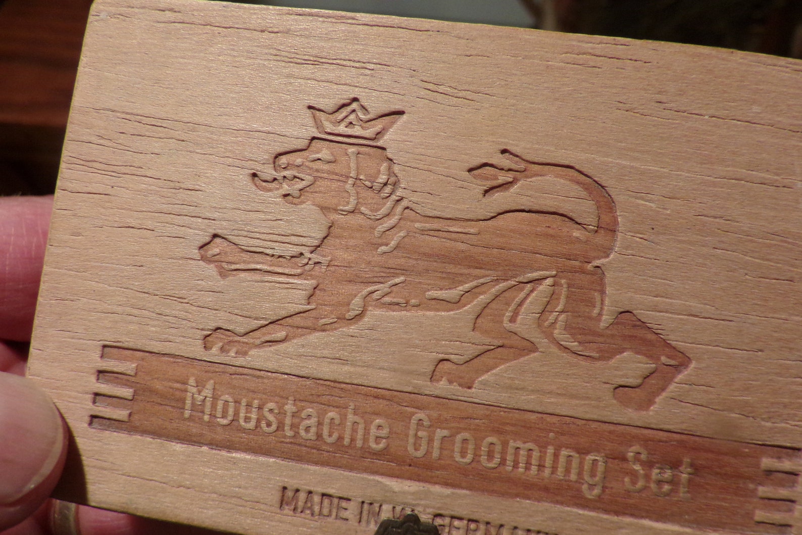 Vintage Mens Mustache Brush Comb Set Rare Moustache Grooming | Etsy