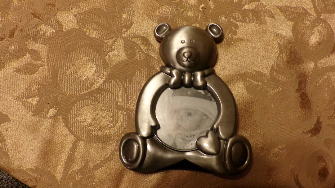 Fetco Teddy Bear Frame, Metal Teddy Bear Frame, NOS Teddy Bear Shaped ...