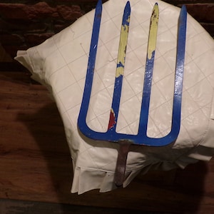 Antique 4 Tined Pitch Fork Head, Primitive Pitchfork, Cast Iron Potato ...