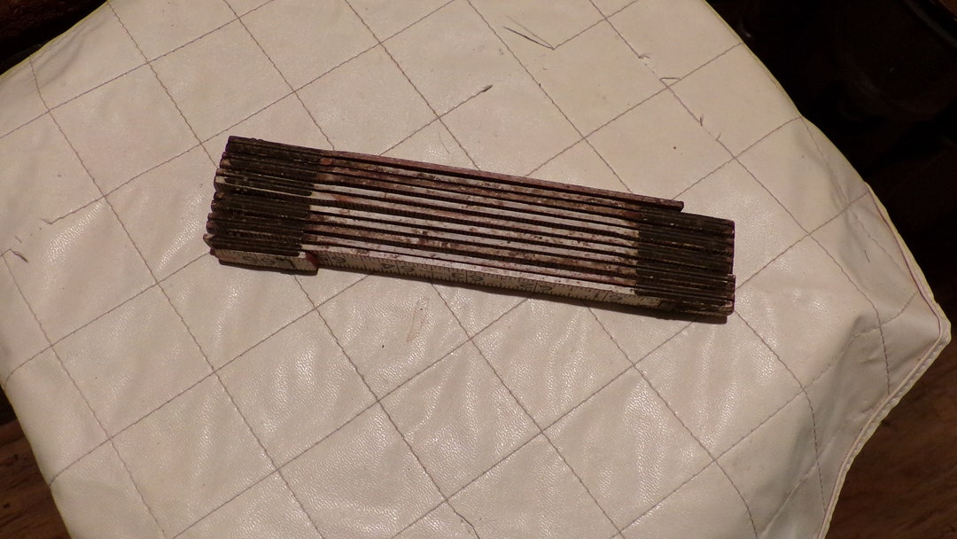 Vintage Folding Ruler, Plastic Folding Ruler, 72 Carpenters Ruler ...