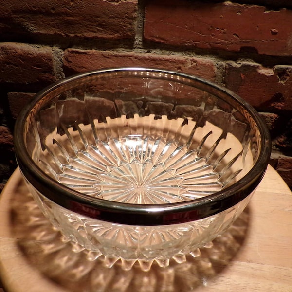 Silver Rim Bowl - Etsy