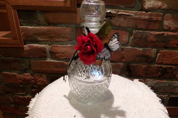 Vintage Crystal princess House Glass Diamond Cut | Etsy