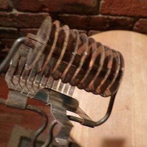 Vintage Red Wood Handled Pasta Cutter, Handheld 10 Blade Pasta Noodle ...