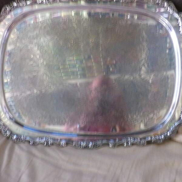 Heavy Silver Tray - Etsy