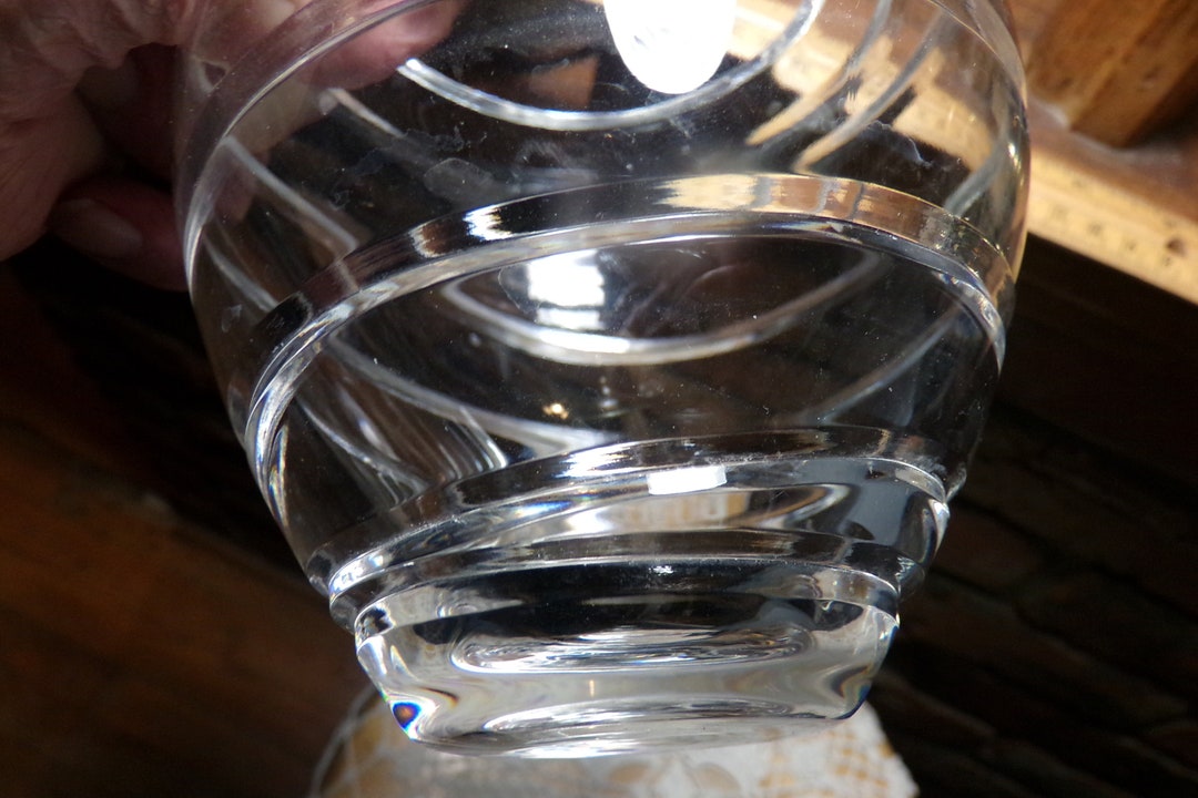 Vintage Hand Cut West Germany Lead Cut Crystal 24% Pbo Vase, Heavy Cut ...