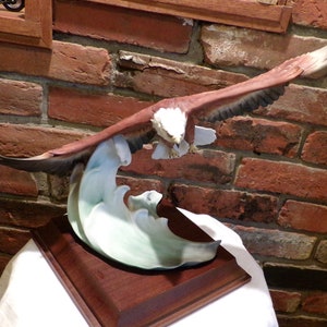 Kaiser Germany Bisque Porcelain Figurine bald Eagle Hand Painted ...