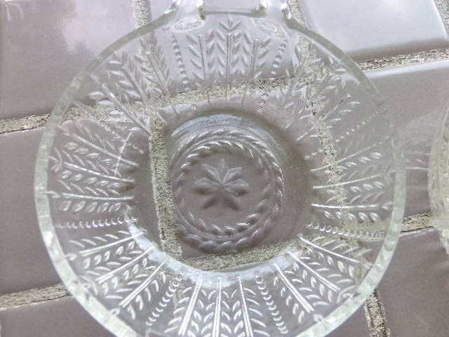 1930's Etched Glass Bowls Wheat Pattern Bowls 2 Two | Etsy