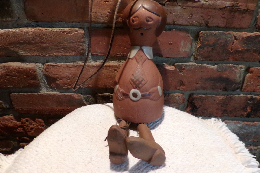 Vintage Terracotta Wind Chimes, Man Clay Terra-cotta Wind Chime, Man ...