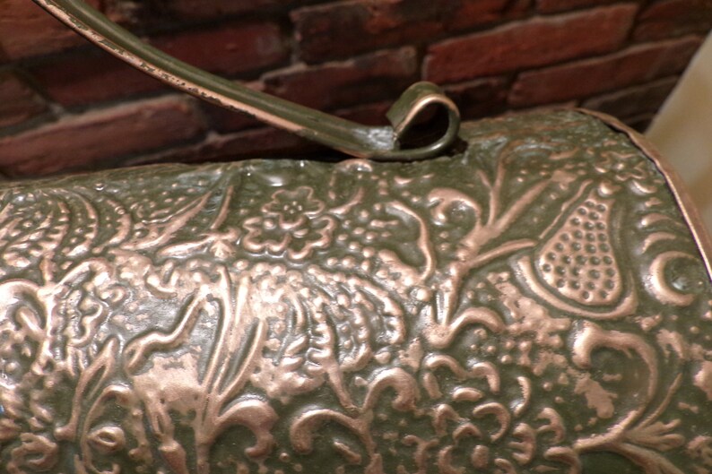 Vintage Tin Ware Metal Pitcher Embossed Tin Pitcher Vintage - Etsy