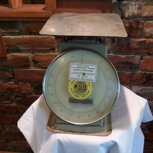 Large Vintage Morris Model 20 Scale, 20lb Scale, RARE Merchants Scale ...