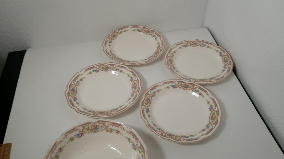 1930’s Mount Clemens Mildred Pattern Salad Plates, 4 1930s Mount ...