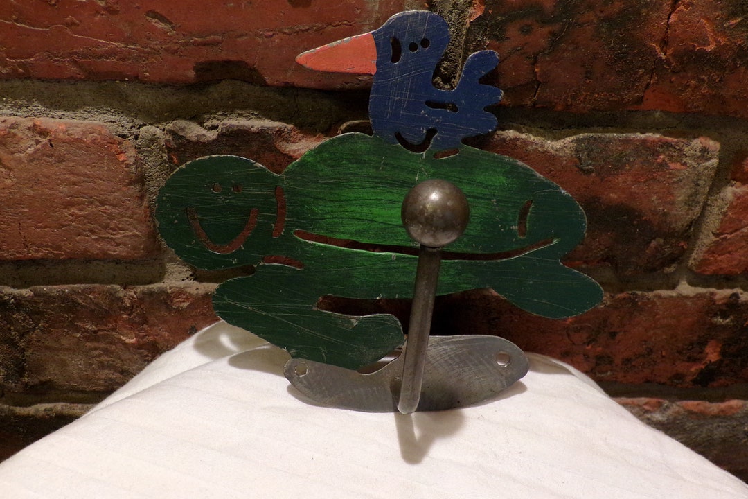 Metal Duck Coat Hook, Metal Wall Hook, Turtle and Duck Wall Hook ...