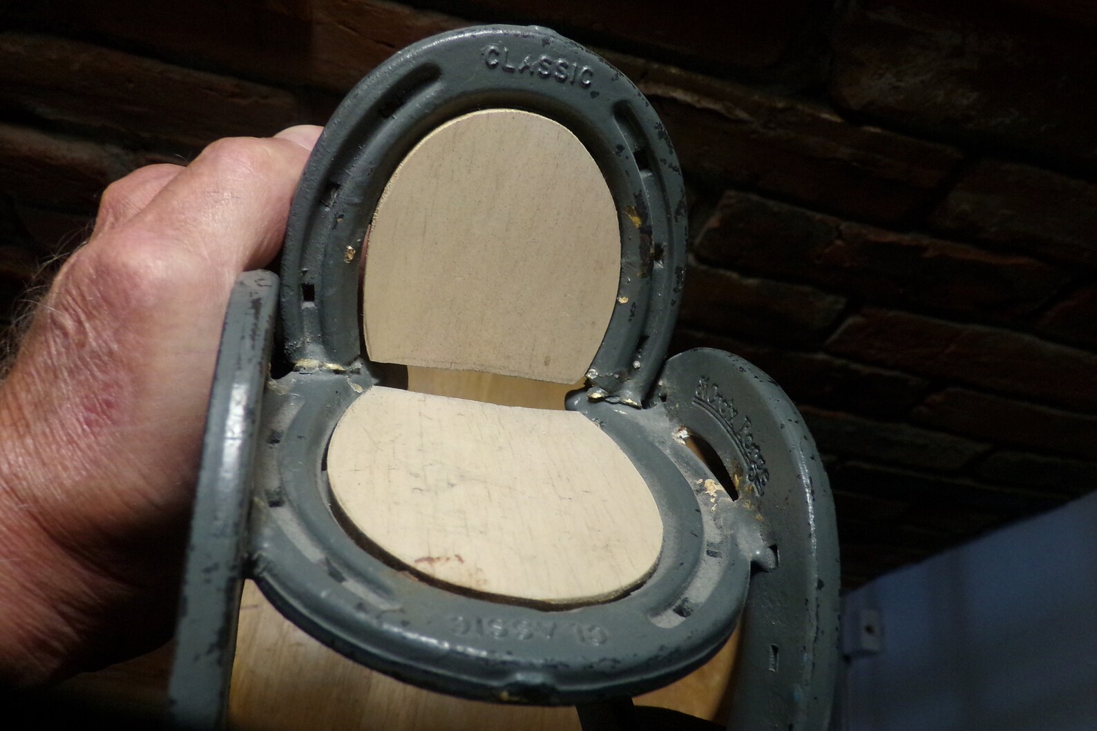 Vintage Handcrafted Horseshoe and Wood Mini Rocking Chair - Etsy