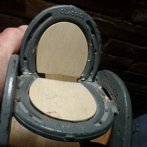 Vintage Handcrafted Horseshoe and Wood Mini Rocking Chair, RARE Horse ...