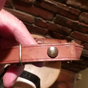 Vintage Hand Tooled Leather Purse, Tooled Stitch Brass Toggle Handbag ...