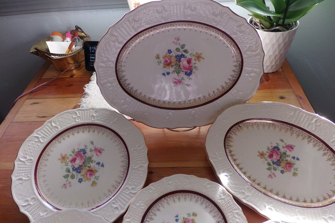 1930s Washington Colonial Porcelain Dishes RARE Washington - Etsy