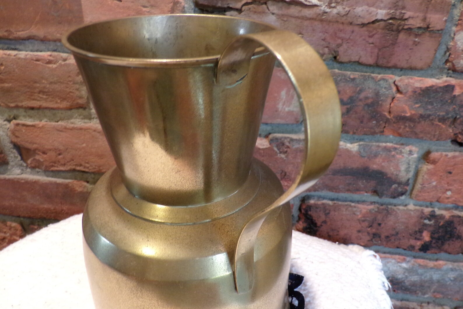 Vintage Solid Brass Pitcher Brass Pitcher Vase Bohemian Boho | Etsy