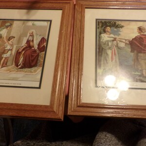 Vintage Lithograph Religious, Mid Century Religious Prints, Sunday ...