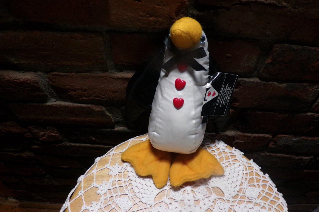 Vintage 1980s Vintage Pierre Penguin 11 Bean Bag Stuffy, Rare Stuffed ...