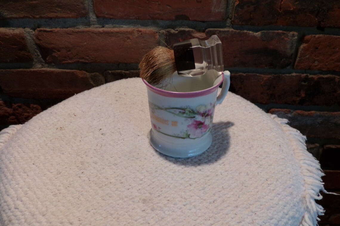 Antique Shaving Mug Set 1800s Antique 3 Crown German Shaving - Etsy