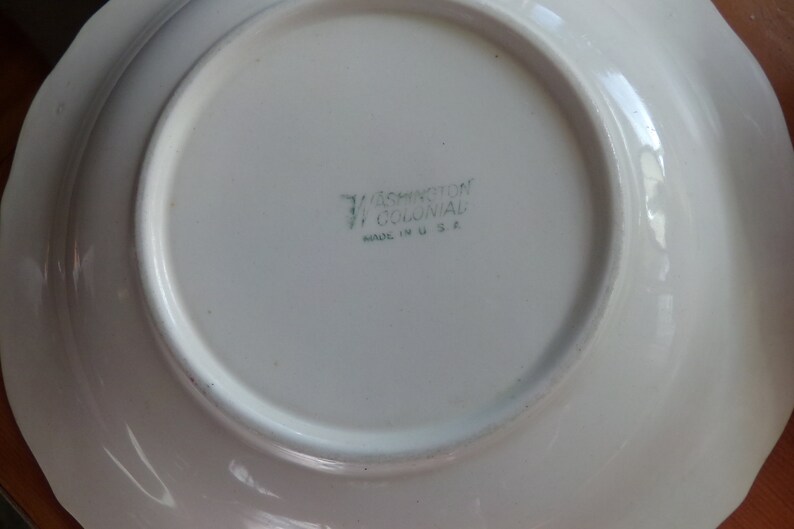 1930s Washington Colonial Porcelain Dishes RARE Washington - Etsy