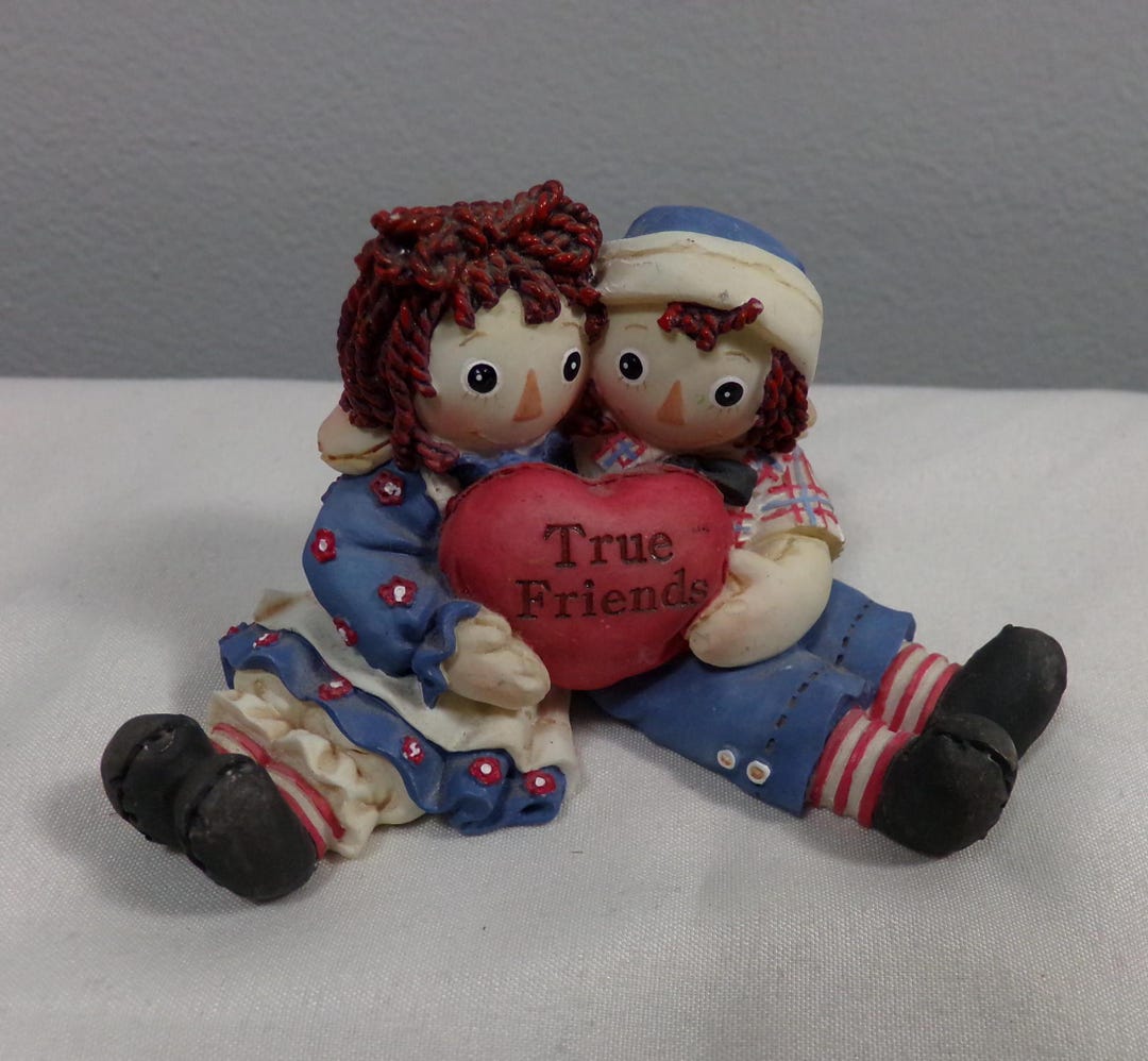 Vintage Raggedy Ann and Andy True Friends Figurine, Raggedy Ann and ...