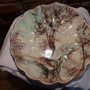 Italy Signed Pottery Hand Painted Bowl, Vintage Italian Perugia Bowl ...