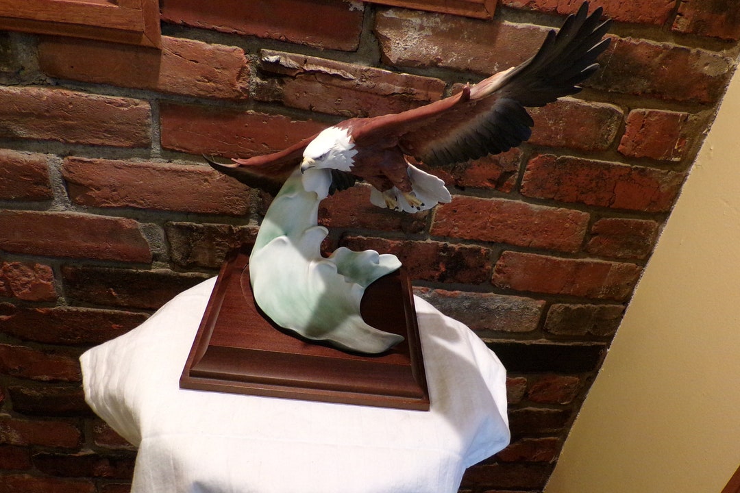 Kaiser Germany Bisque Porcelain Figurine bald Eagle Hand Painted ...