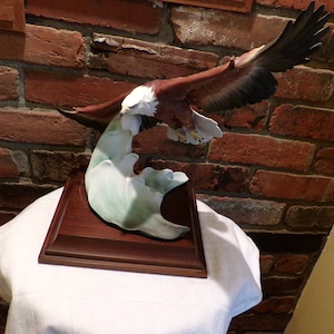 Kaiser Germany Bisque Porcelain Figurine bald Eagle Hand Painted ...