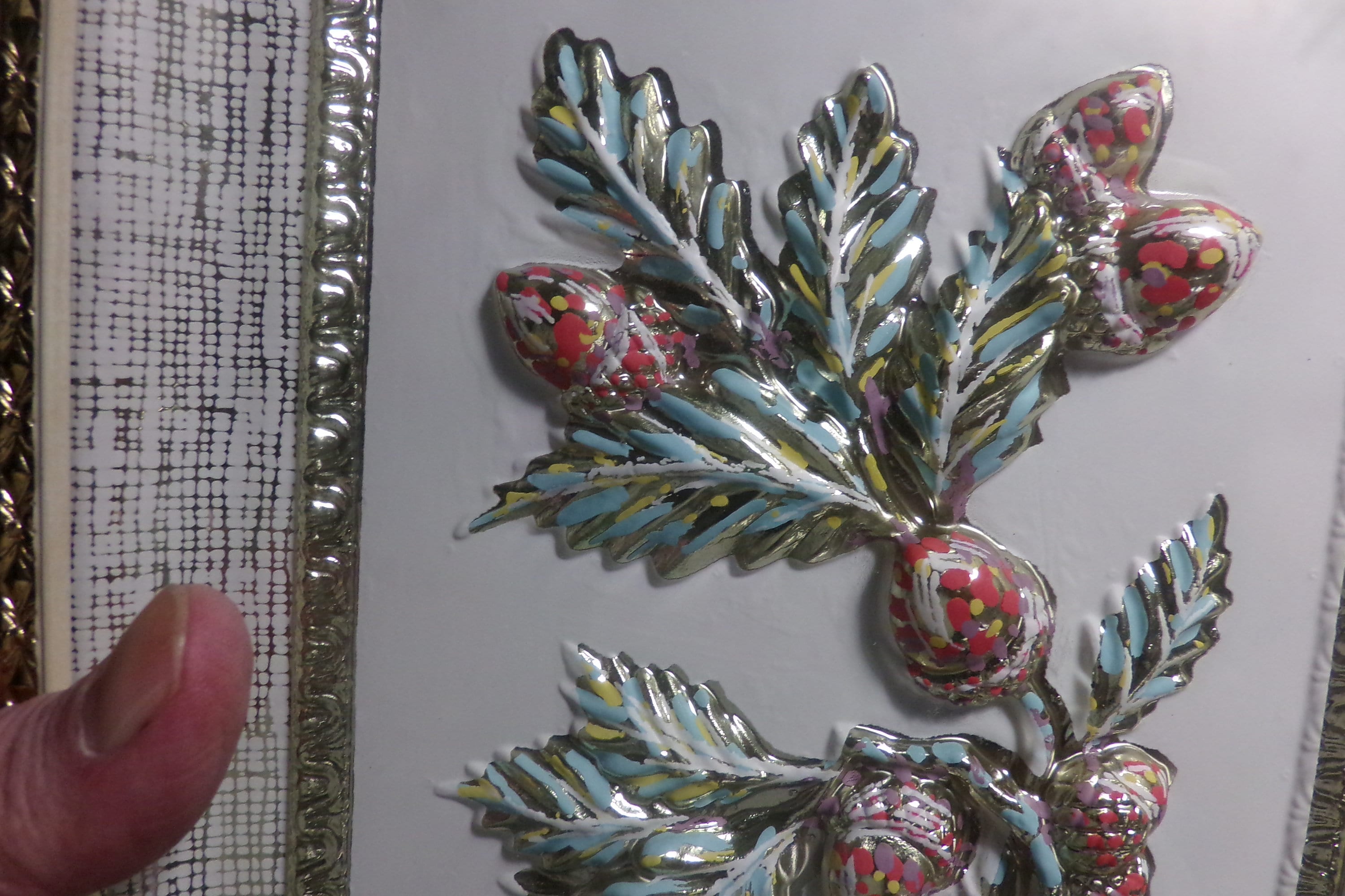 Vintage Four Seasons by Metalcraft Wall Décor, Mid Century Floral Wall ...