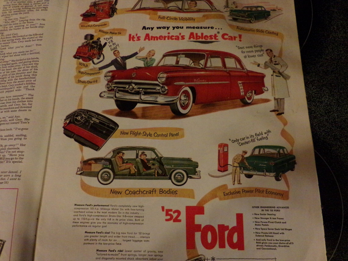 Saturday Evening Post April 5, 1952 Full Magazine, 1950’s Magazine ...