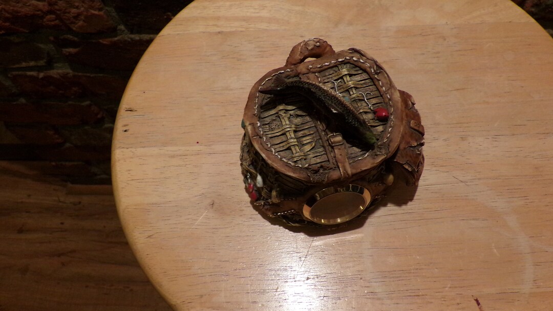 Fishing Creel Trinket Box, Fishing Gift, Creel With Photo Slot, Small ...
